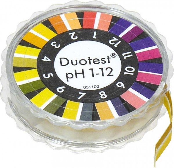 Universalindikator Papier Duo-Test, pH 1-12, Rolle à 5m | C3941